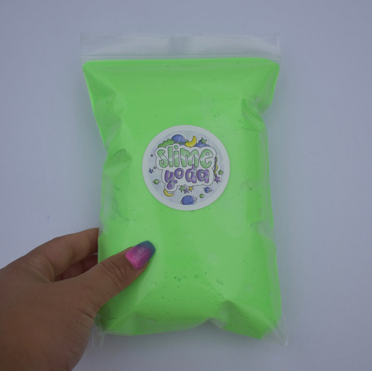 7 OZ Lime Green Clay – SlimeYoda